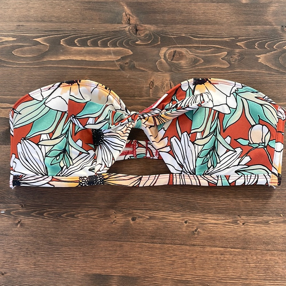 Urban Outfitters Bandeau Bathing Suit - Gem